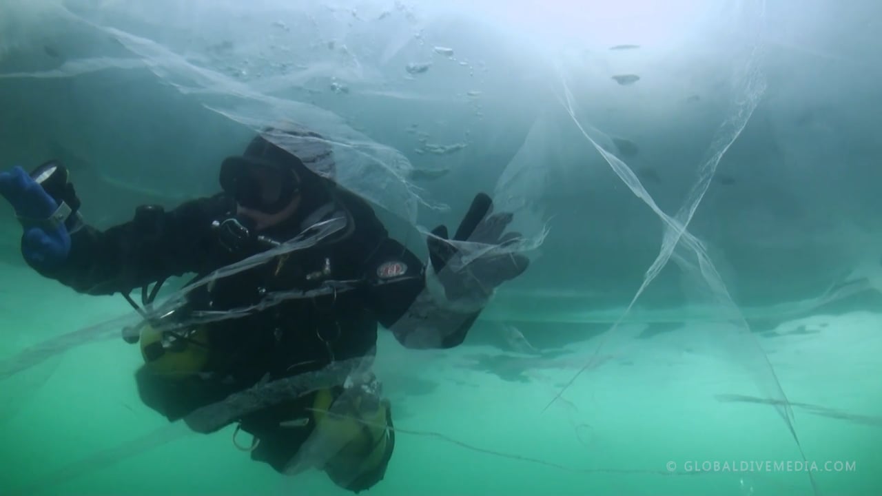 Ice diving in Lake Baikal, Siberia, Russia - aquasport.tv